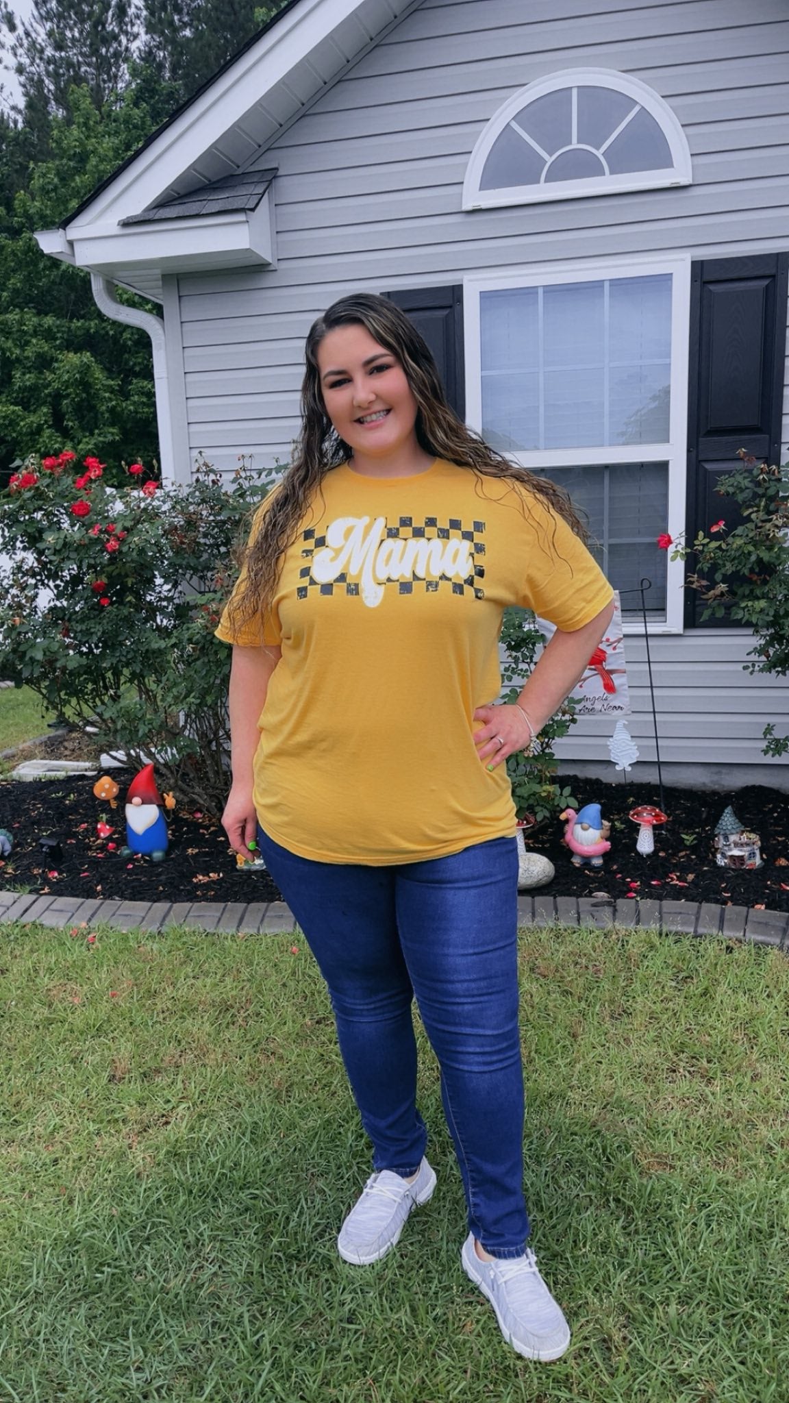 Checkered Mama | TEE | Carolina Inked Custom Apparel